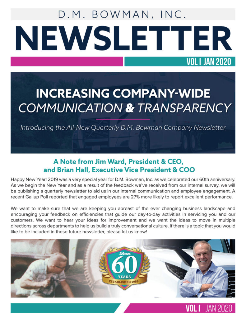 January 2020 Newsletter - Bowman Logistics